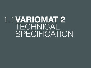 Variomat2 training | PDF