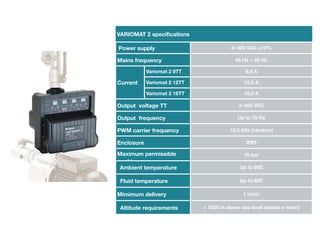 Variomat2 training | PDF