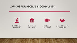 VARIOUS-PERSPECTIVE-IN-THE-COMMUNITY-2.pptx | Science