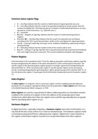 Various type of register | PDF