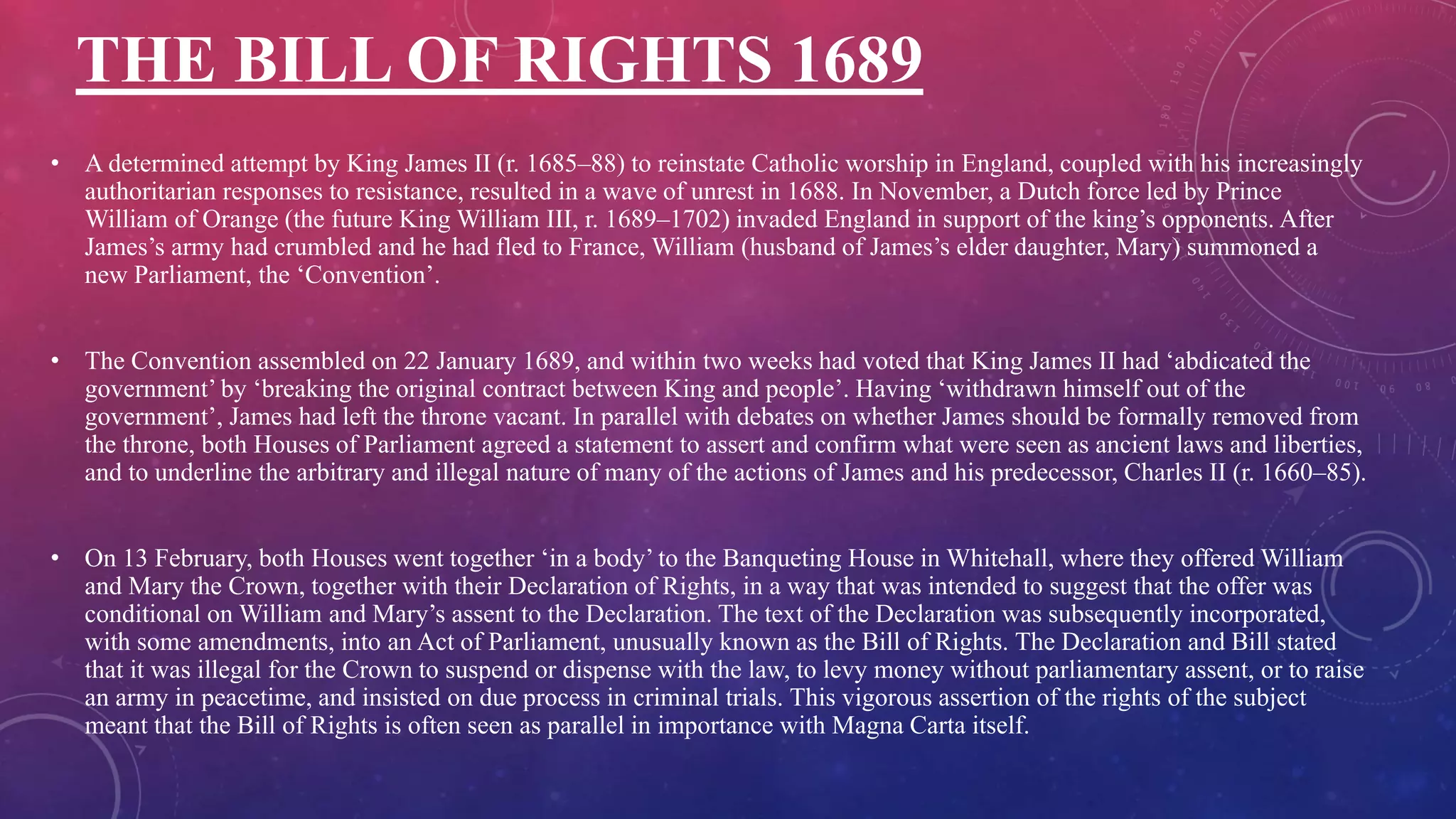 Various acts strengthen the role of british parliament | PPTX