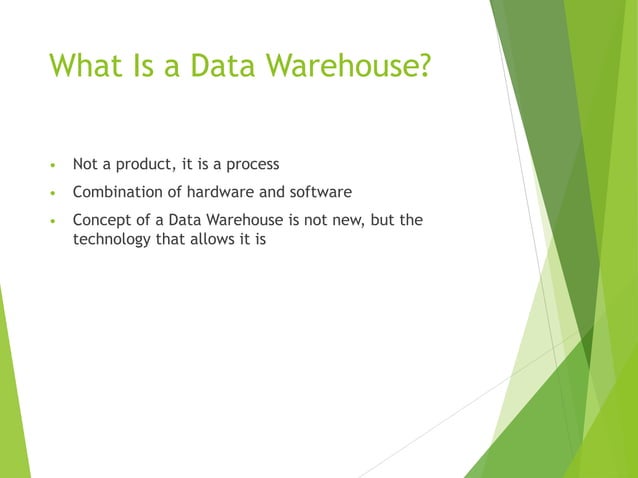 Various Applications of Data Warehouse.ppt
