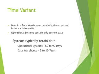Various Applications of Data Warehouse.ppt