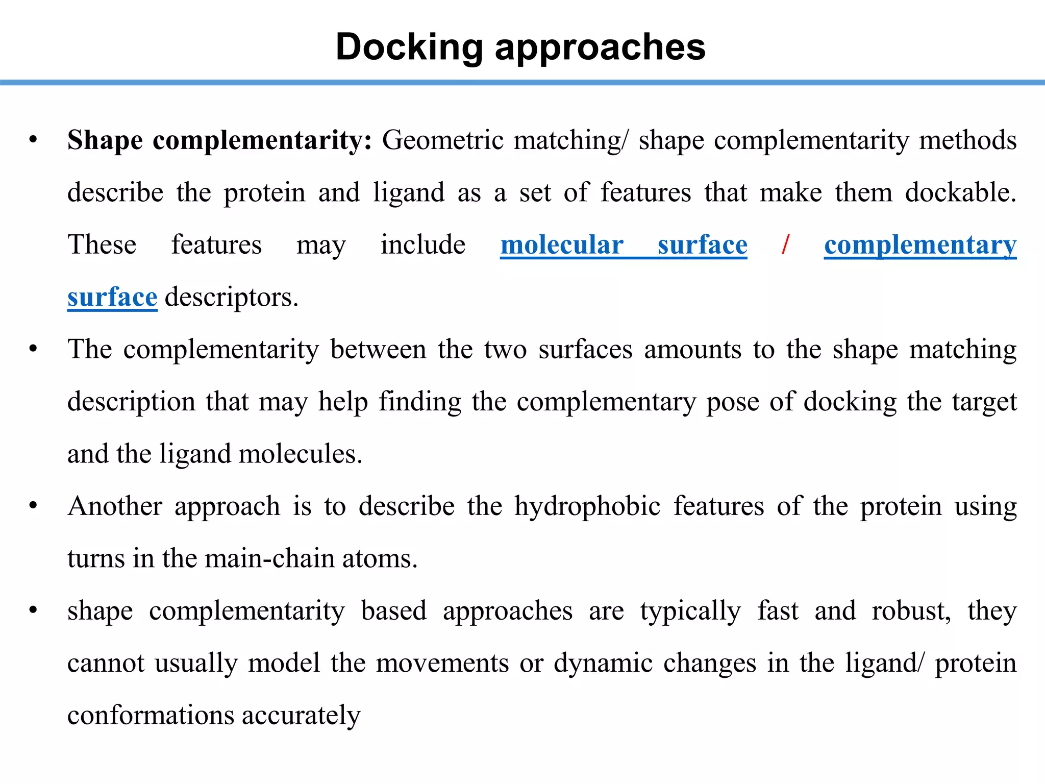 various approaches in drug design and molecular docking.pptx