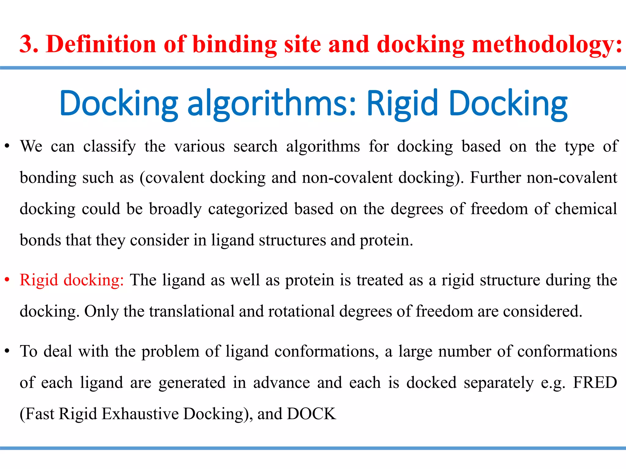 various approaches in drug design and molecular docking.pptx