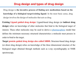 various approaches in drug design and molecular docking.pptx
