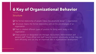 Various aspects of organizational behavior | PPT