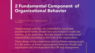 Various aspects of organizational behavior | PPT