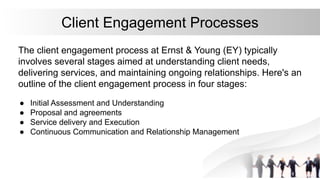 Various buisness process in Ernst and young | PDF