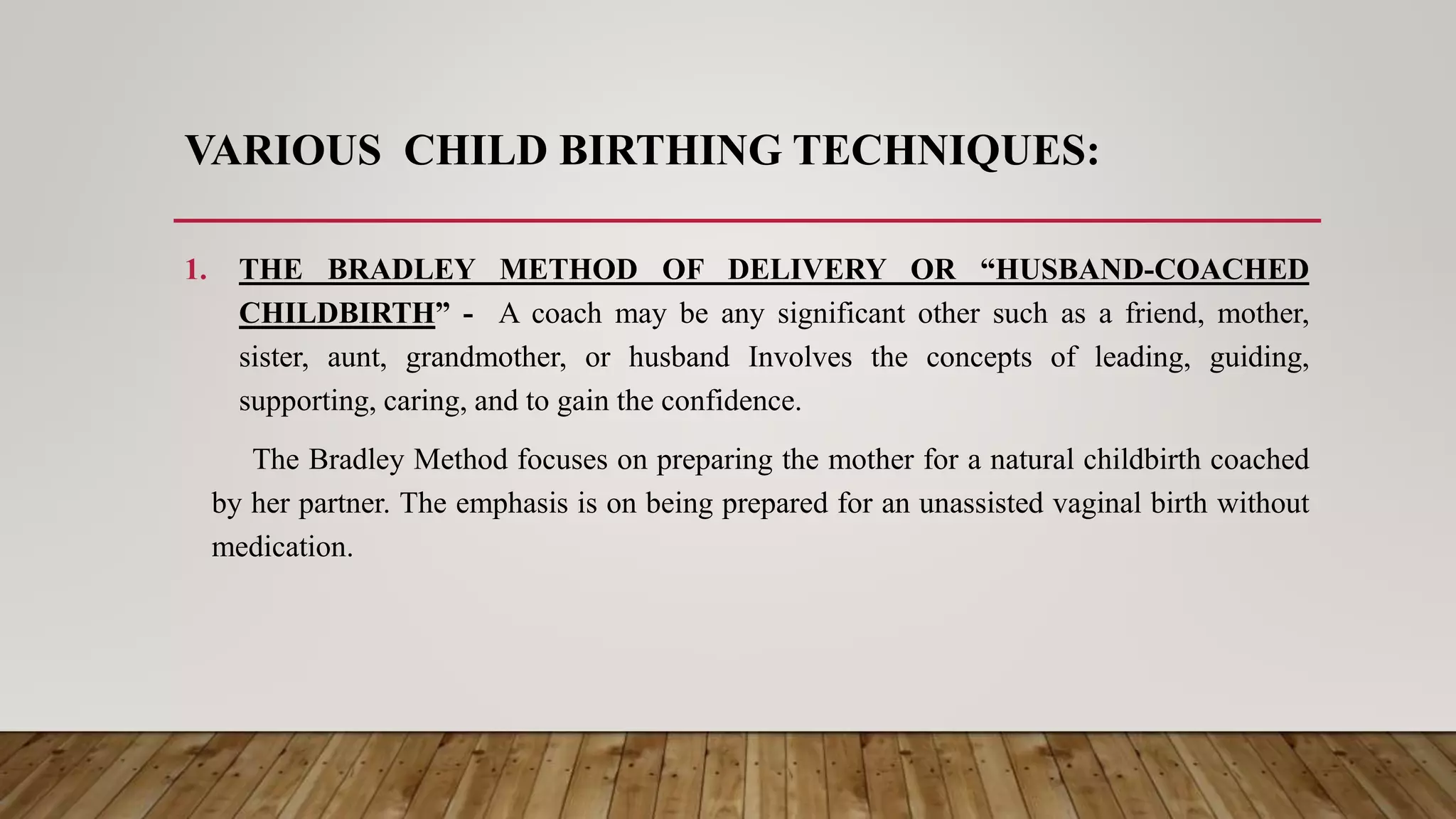 Various child birth practices | PPTX