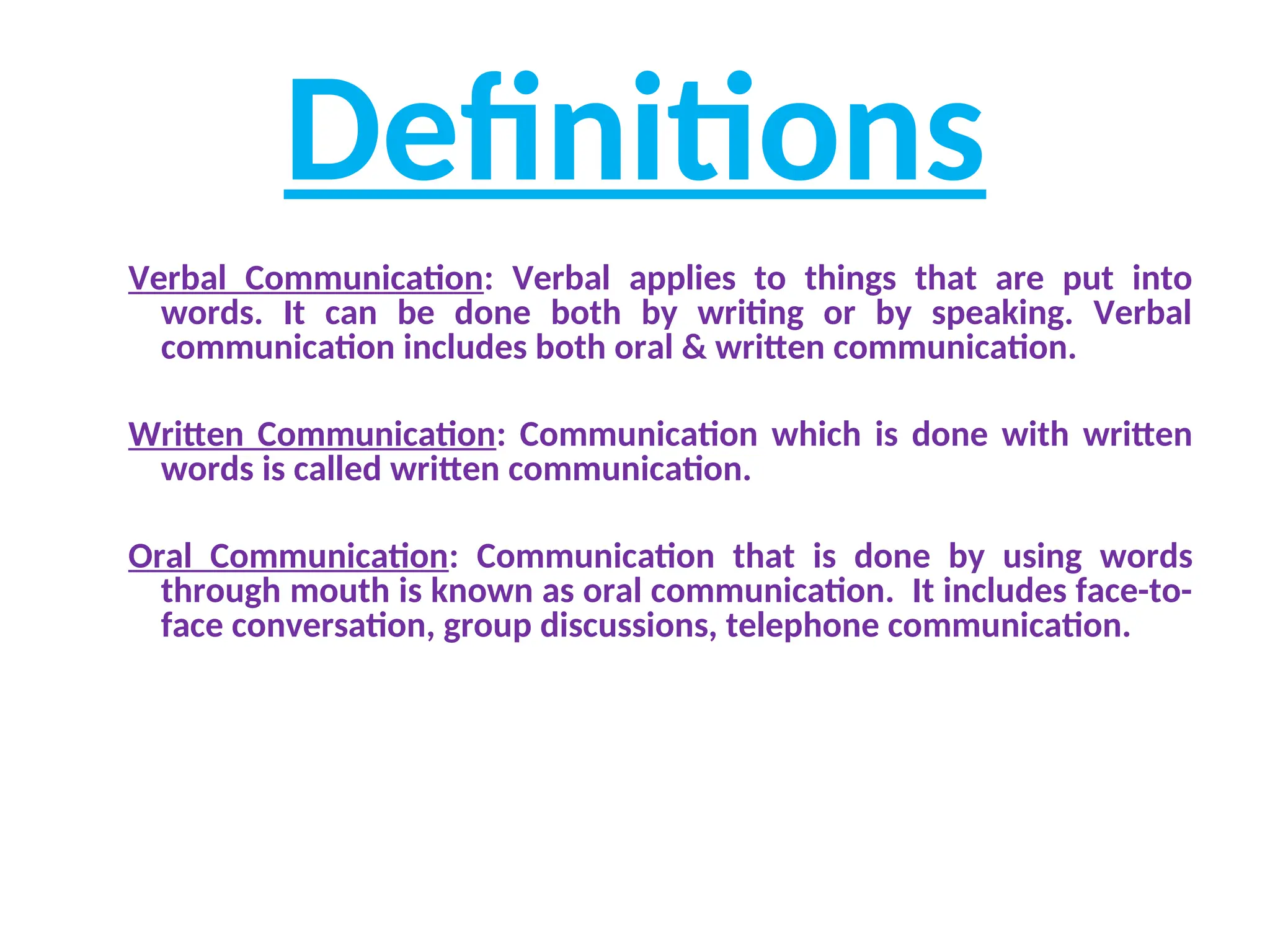 Various Communication related definitions & parts of a business letters.ppt