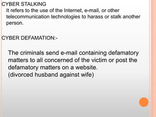 Various cyber crime | PPTX | Crime & Harmful Acts to Individuals ...