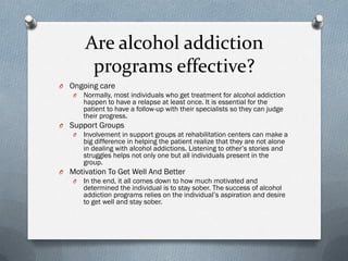 Various Drug & Alcohol Addiction Treatment Options | PPT