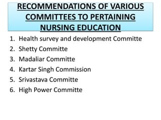 Various educational commissions reports | PPTX