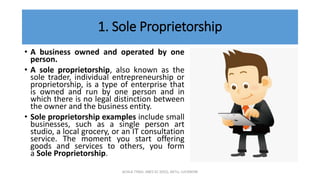 Various forms of business ownerships including difference between ...