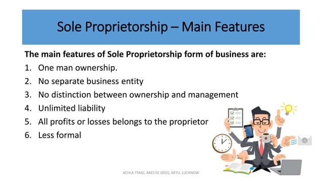 Various forms of business ownerships including difference between ...