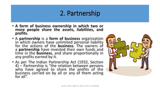 Various forms of business ownerships including difference between ...