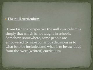 Various forms of curriculum | PPTX