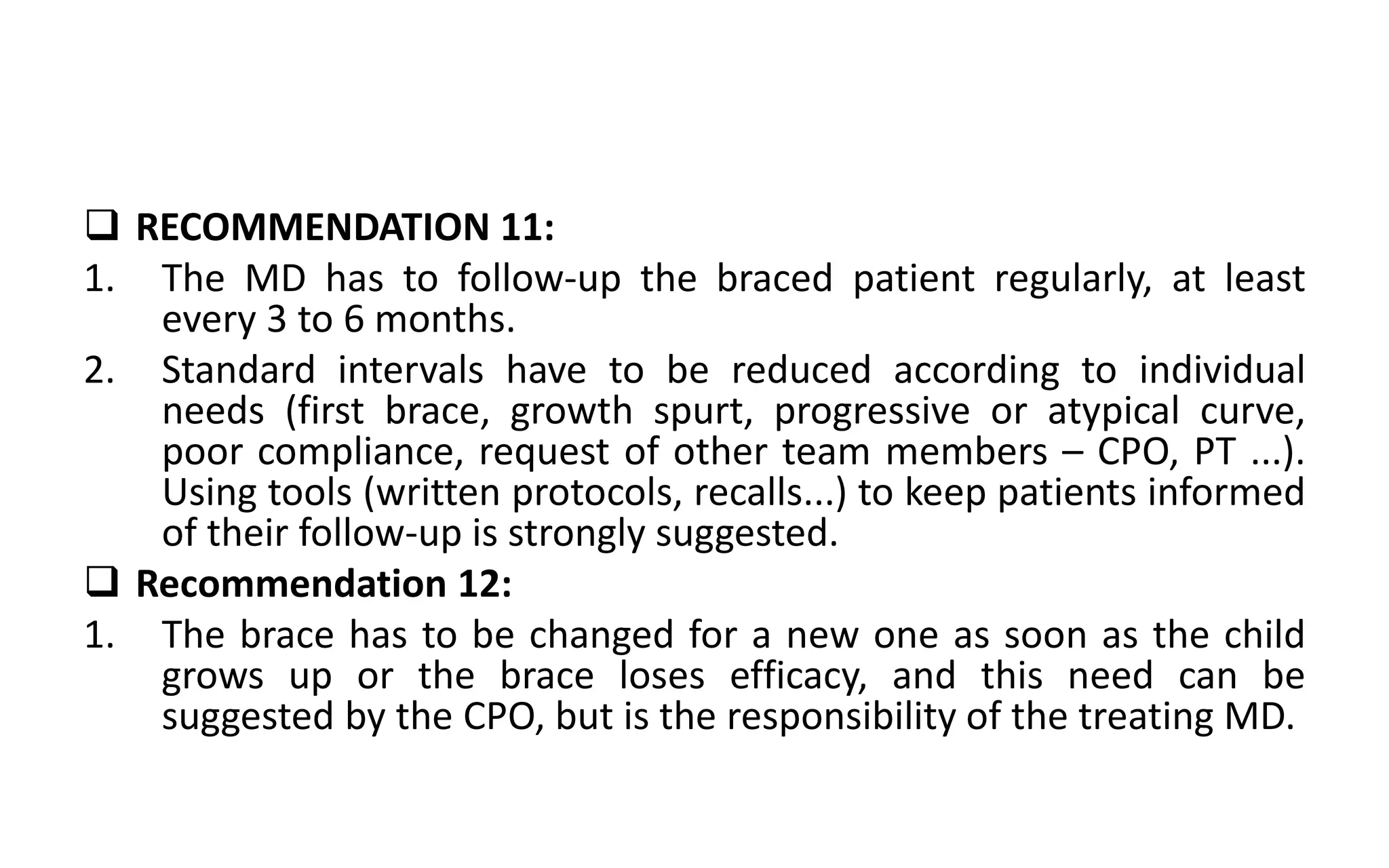 VARIOUS GUIDELINES FOR TREATMENT OF SCOLIOSIS.pptx