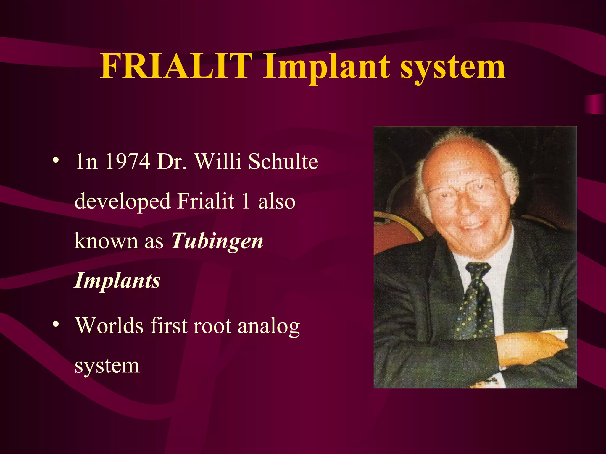 Various implant systems in india final | PPT