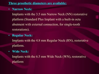 Various implant systems in india final | PPT
