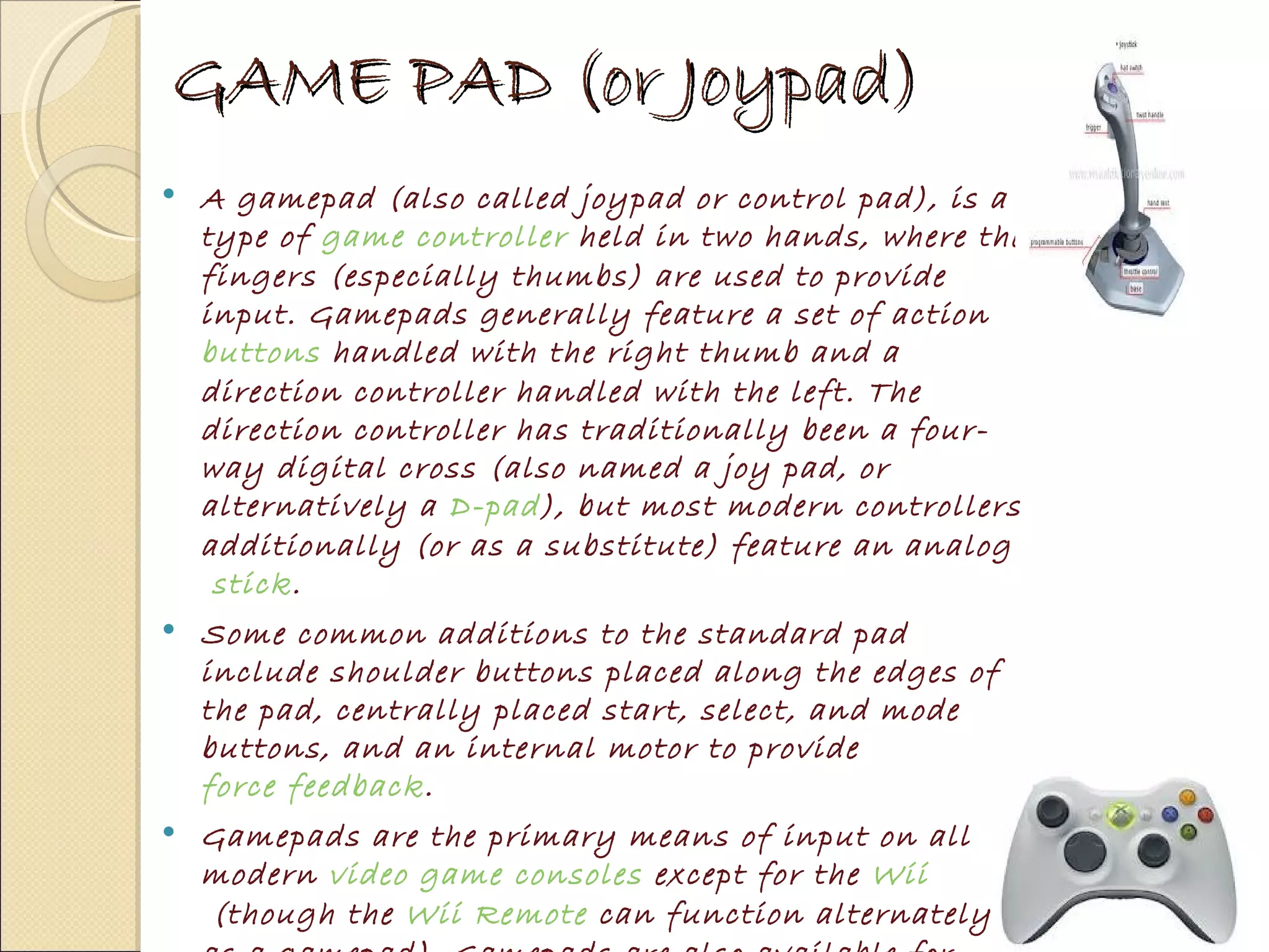 Various input devices showing their features | PPT | Computer ...