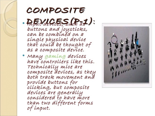 Various input devices showing their features | PPT | Computer ...