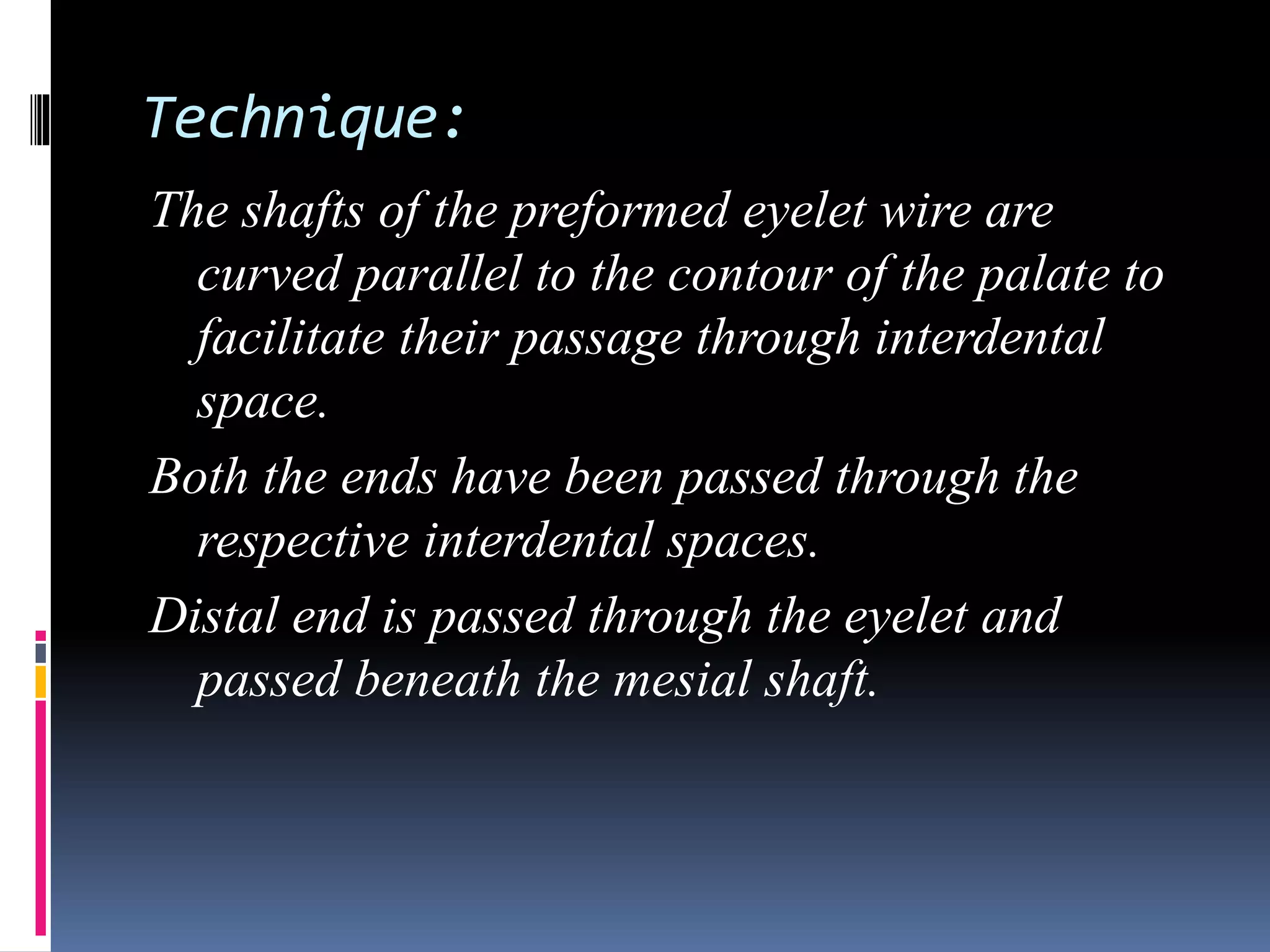 Various intermaxillary fixation techniques | PPTX