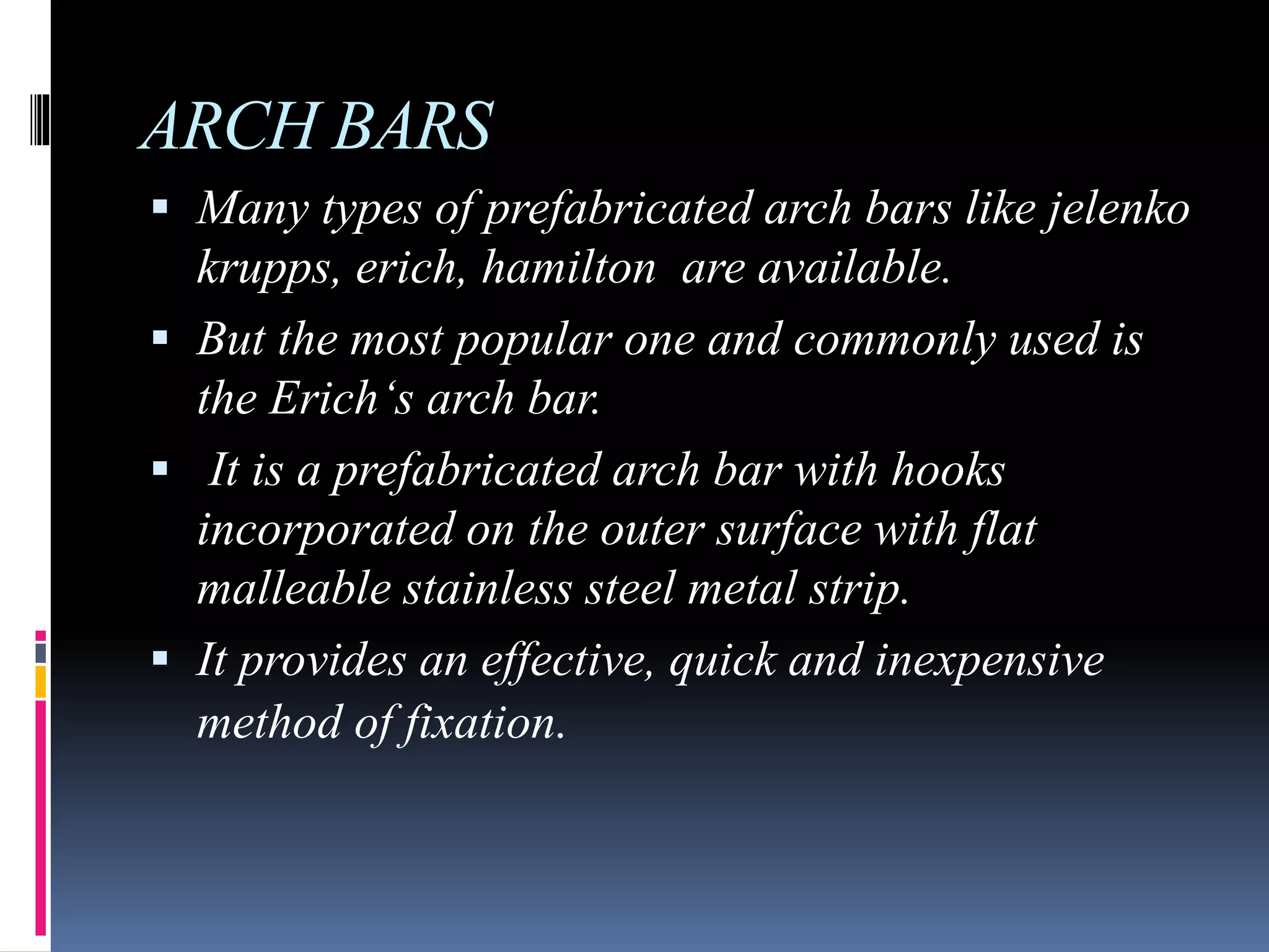 Various intermaxillary fixation techniques | PPTX