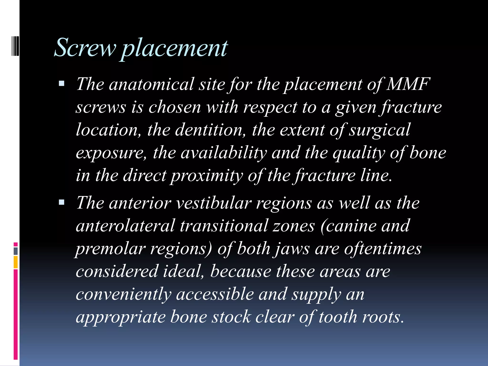 Various intermaxillary fixation techniques | PPTX
