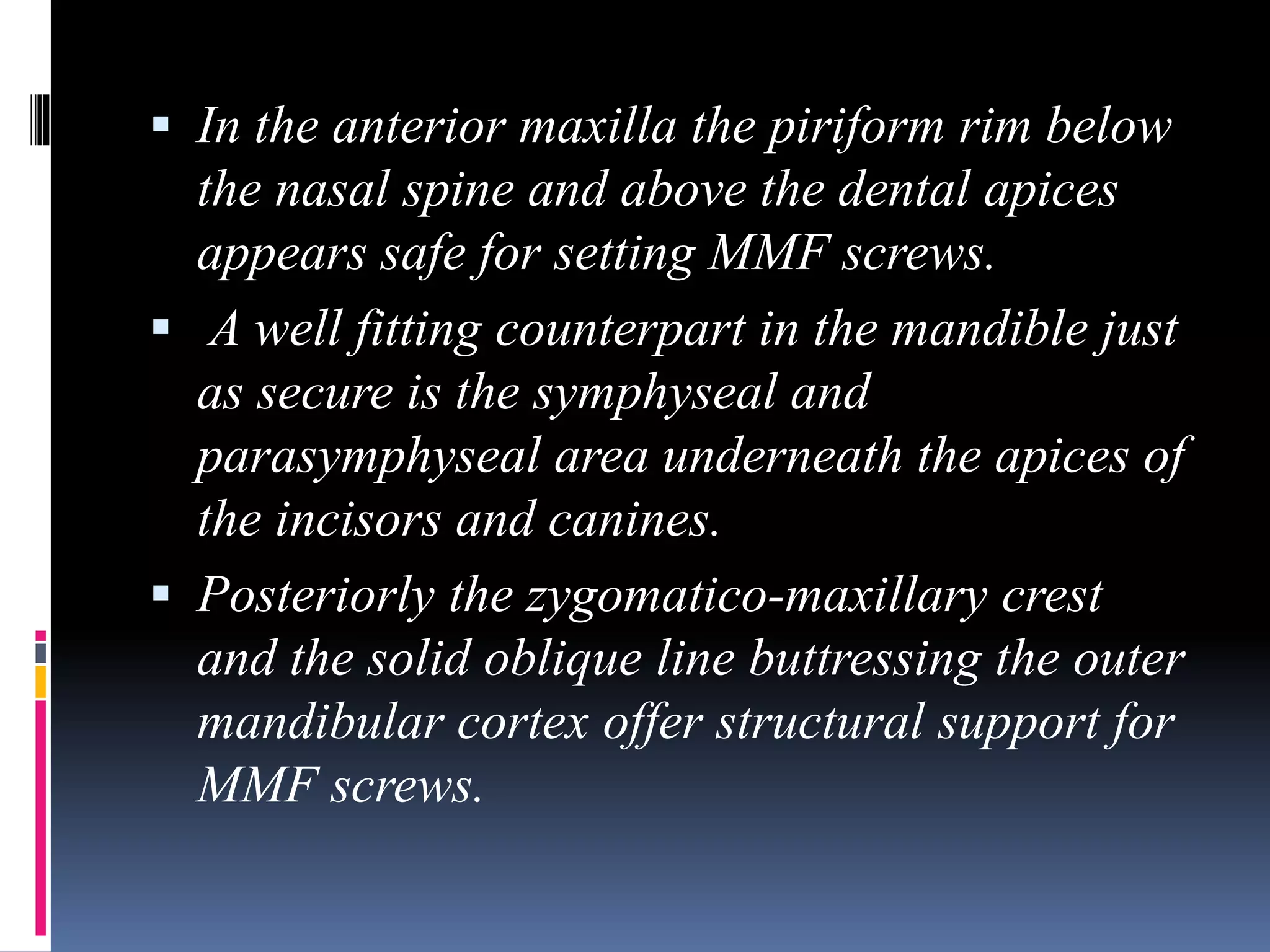 Various intermaxillary fixation techniques | PPTX
