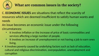 various_issues.pptx social, moral economic | PPT