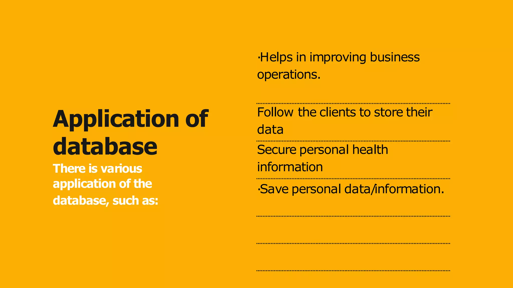 Various kinds of database and it’s Application.pptx