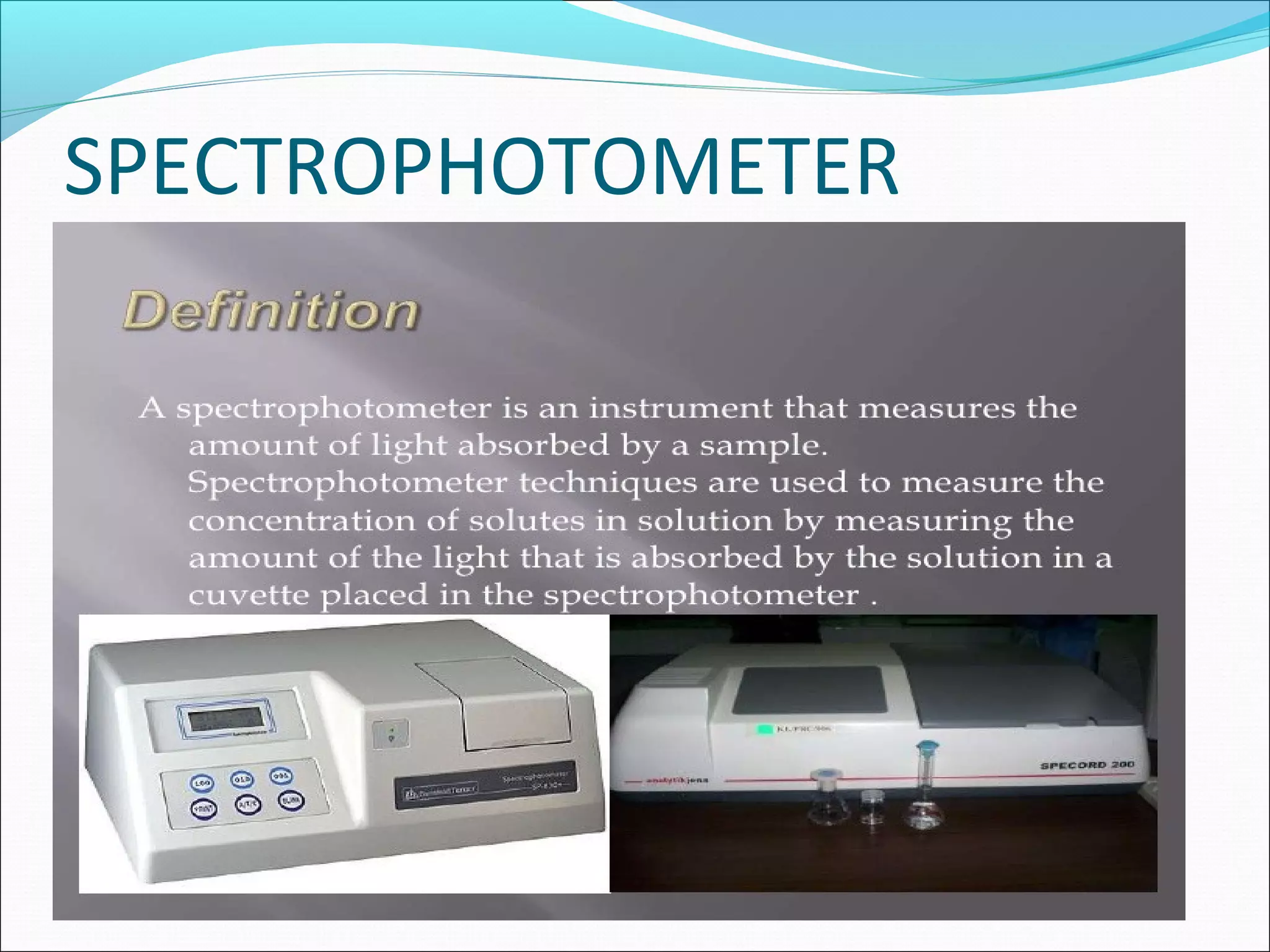Various biochemistry lab instruments | PPT