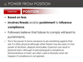 Various Leader´s Power | PPTX