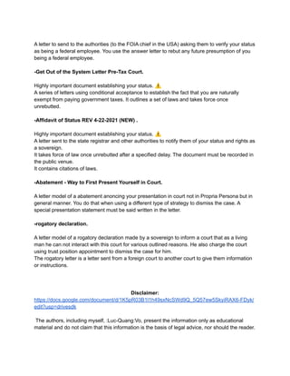 Various letters set3.pdf