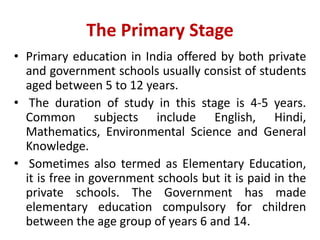 Various levels of education | PPTX
