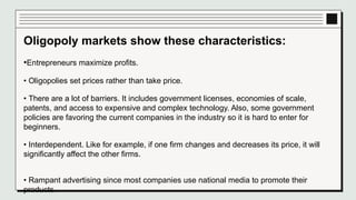 Various Market Structures_The four types of market structure | PPT