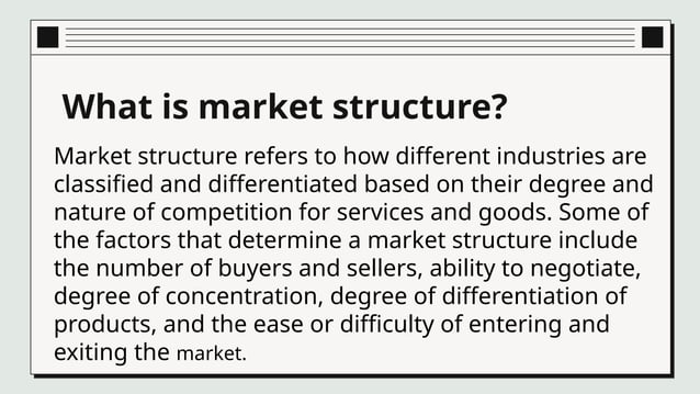 Various Market Structures_The four types of market structure | PPT
