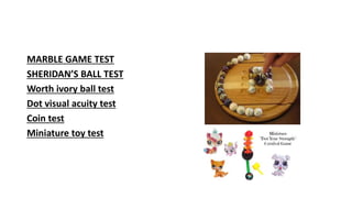 Various methods of measurement of visual acuity in children | PPTX