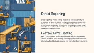 various modes of entries in international market.pptx