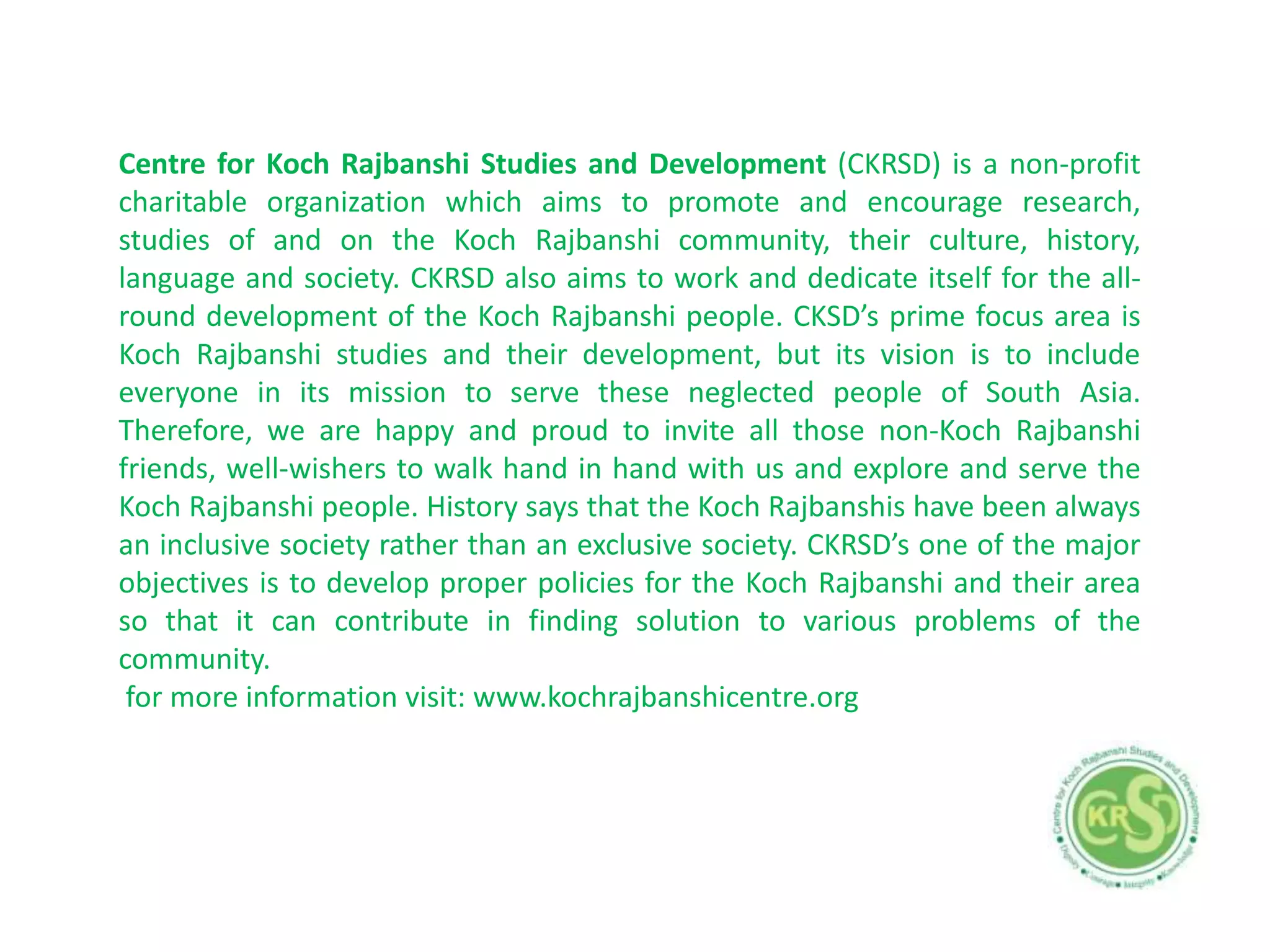 Various moments of bash puja of koch rajbanshi | PPT