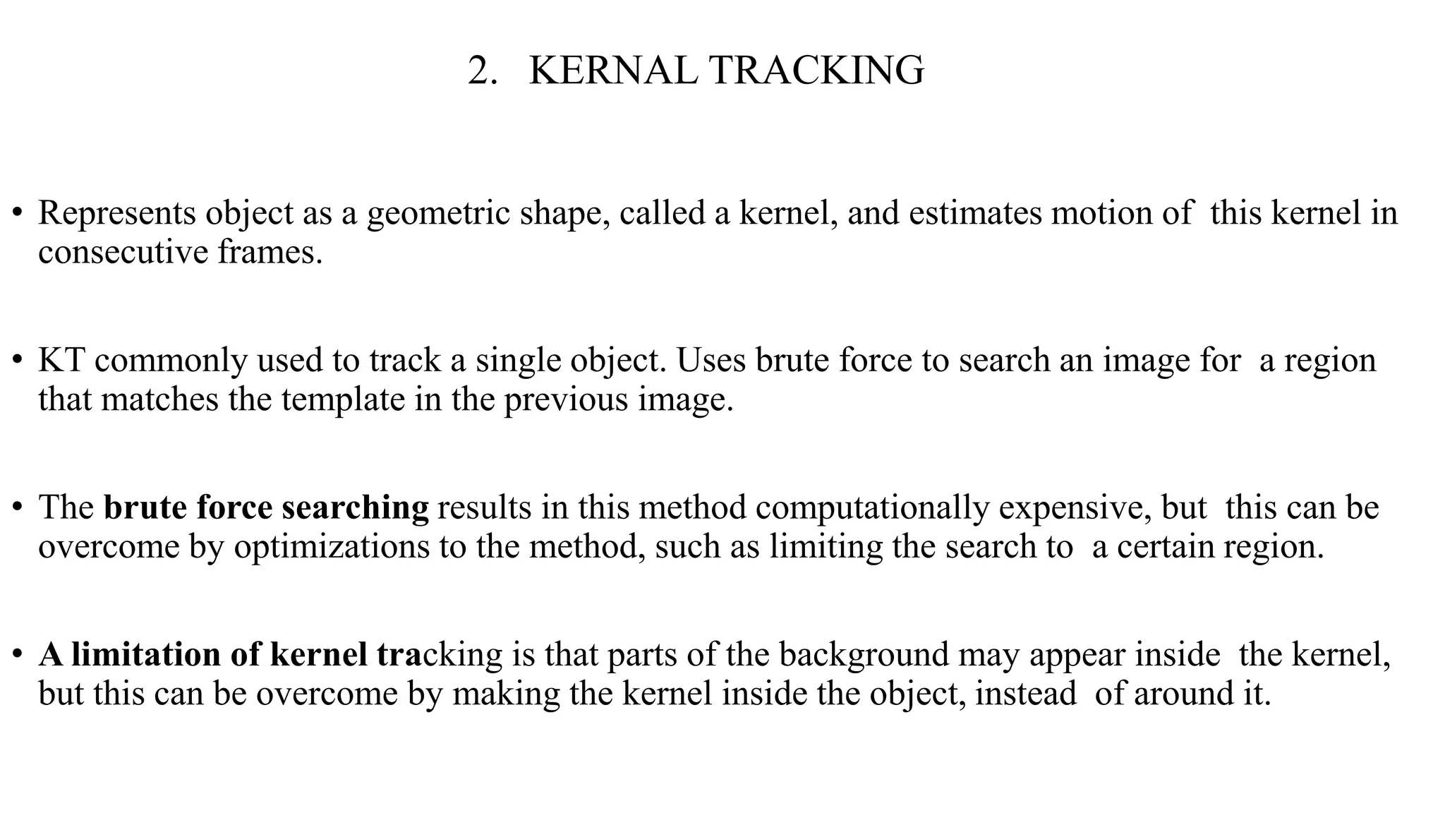 Various object detection and tracking methods | PPTX