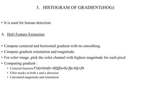 Various object detection and tracking methods | PPTX