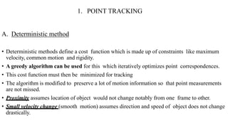 Various object detection and tracking methods | PPTX