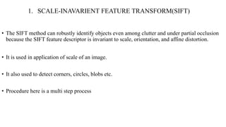 Various object detection and tracking methods | PPTX