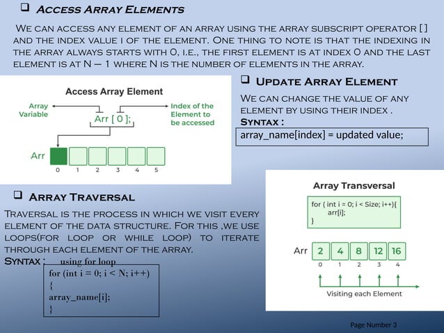Various Operations Of Array(Data Structure Algorithm).pptx