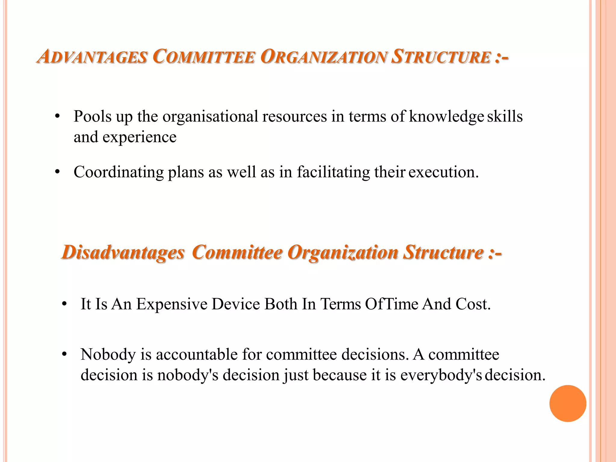 Various organisation structure ppt by vaishnavi khandelwal | PPTX