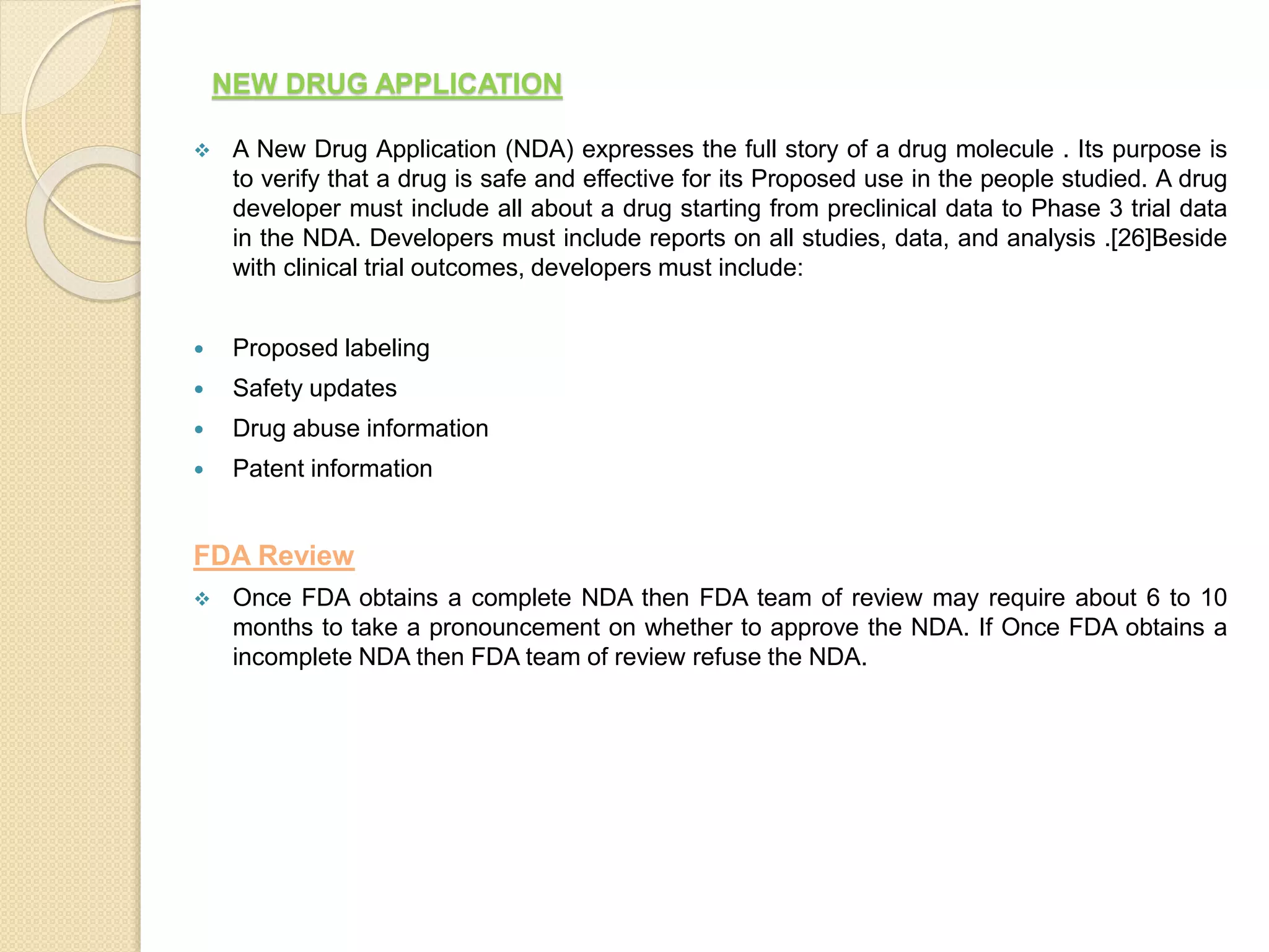 Various process of drug development | PPTX