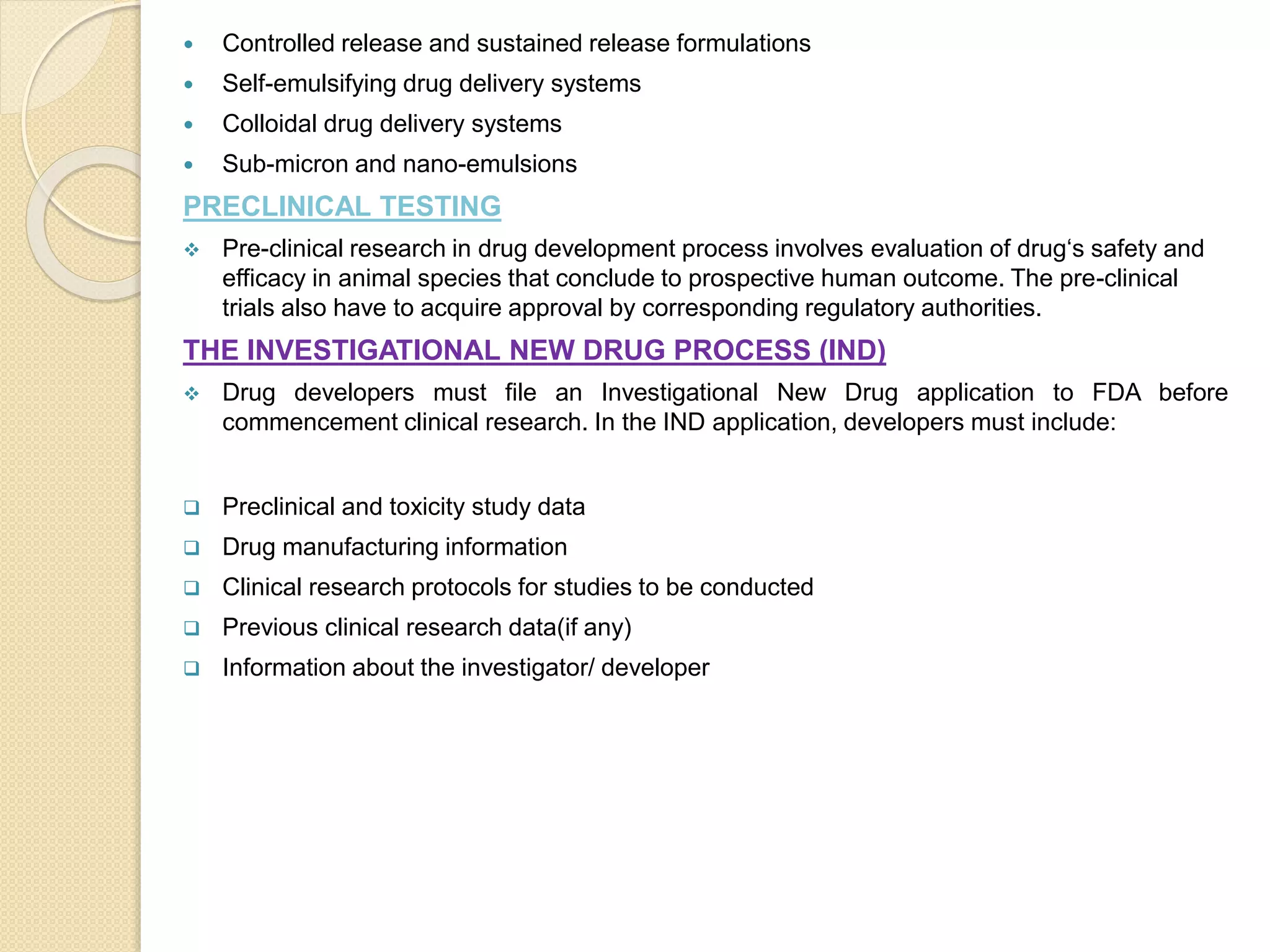 Various process of drug development | PPTX